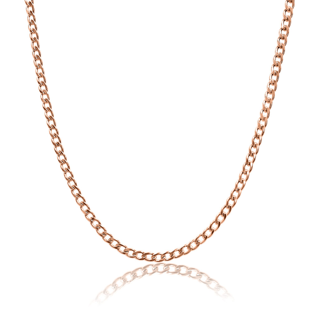 Mens Rose Gold Chain | 18-20 Inches | Alfred & Co. London