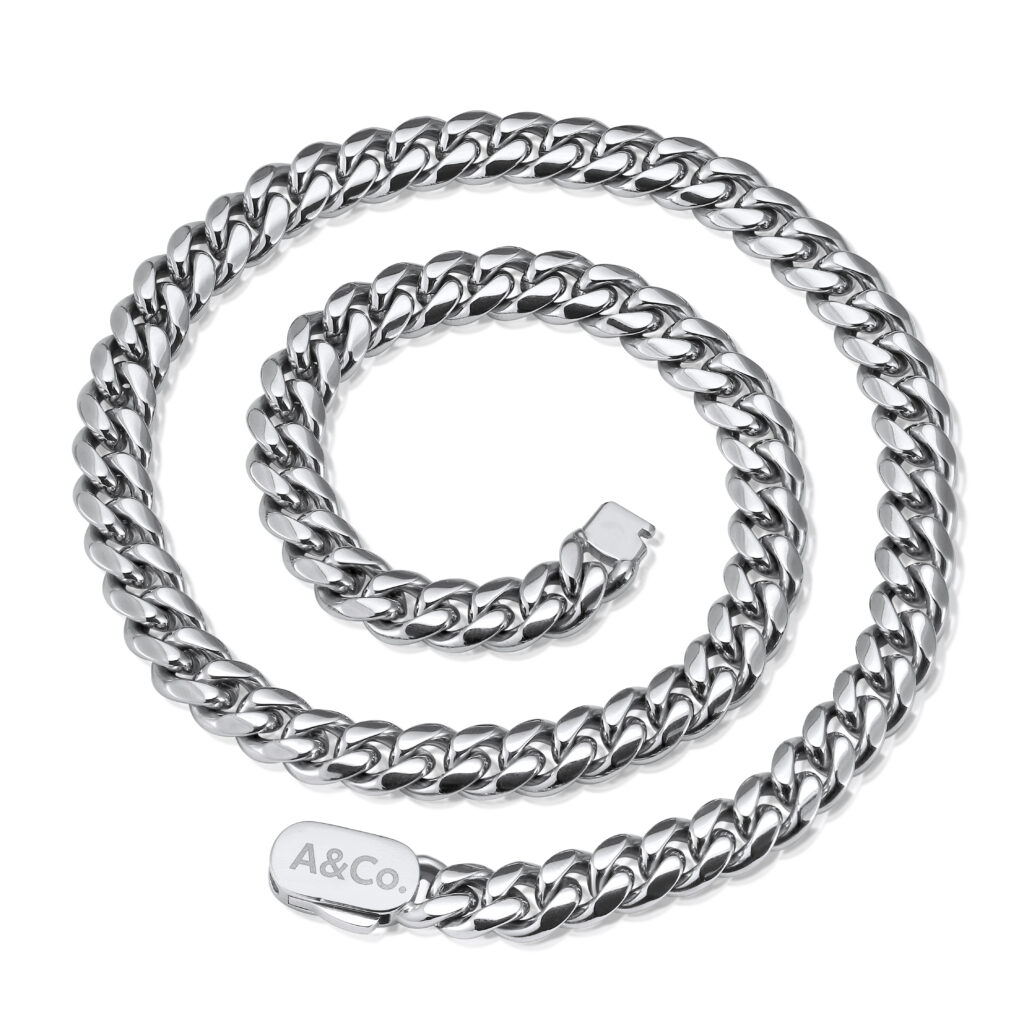 Silver Cuban Chain | 12mm Width | Alfred & Co. London