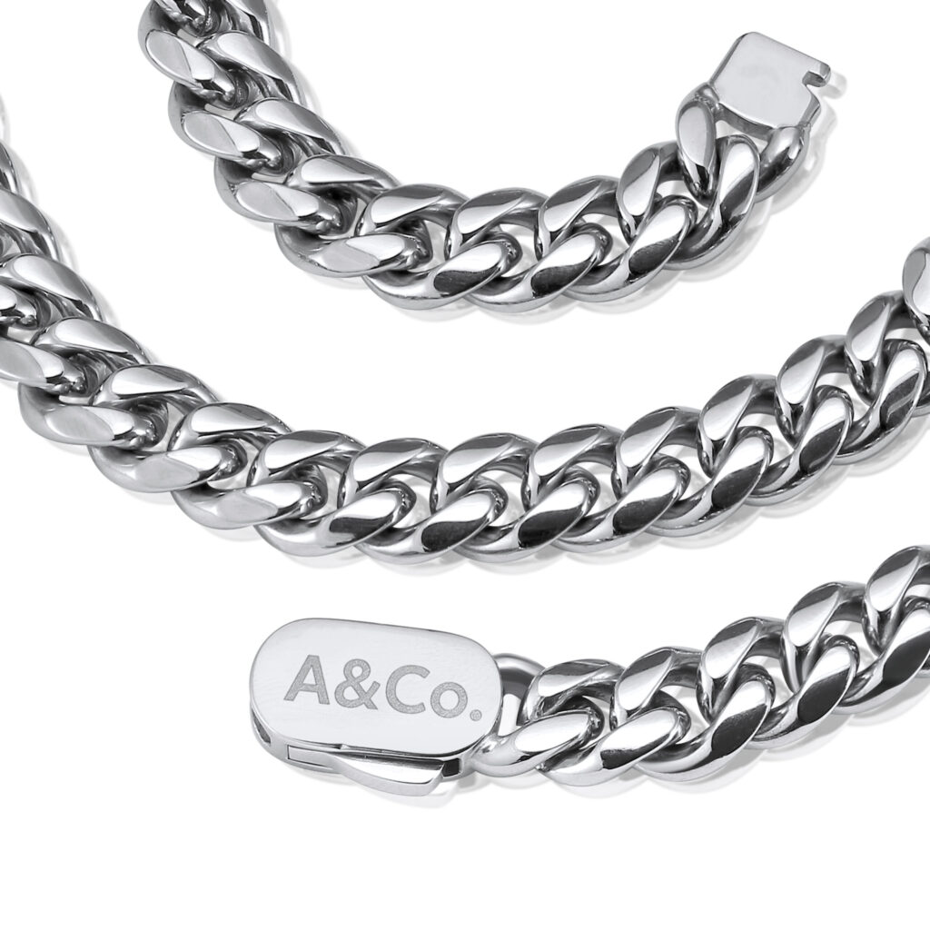 Silver Cuban Chain | 12mm Width | Alfred & Co. London